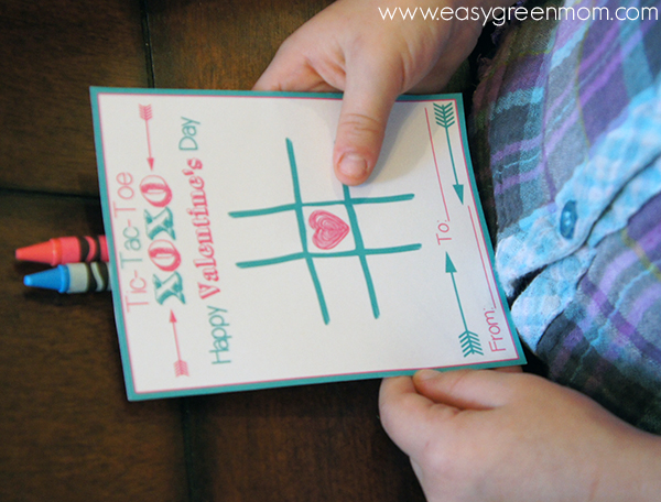 Tic Tac Toe Valentine's Day Card ~ Free Printable - Rays of Bliss