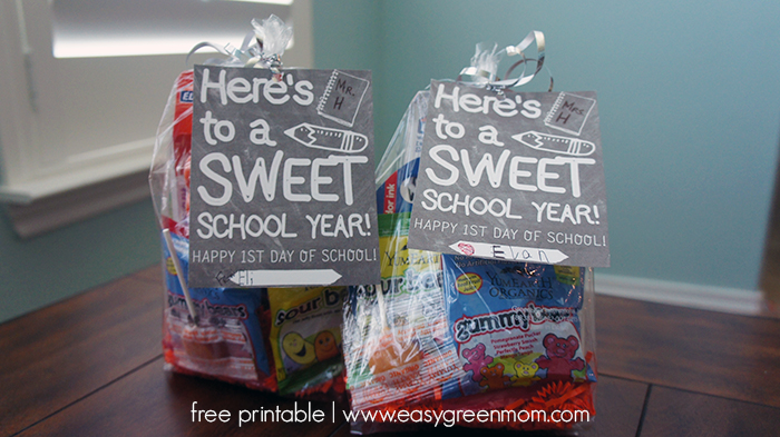 First Day of School Free Printable Here's to a SWEET School Year from ...